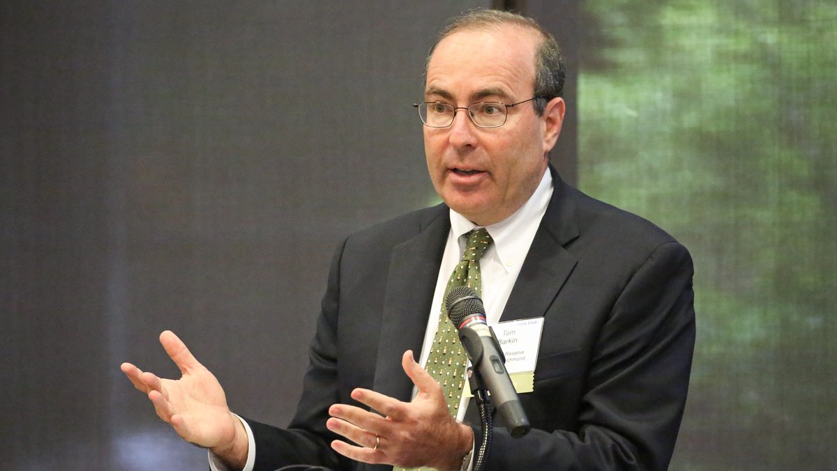 Richmond Fed president Tom Barkin says region's businesses confident ...