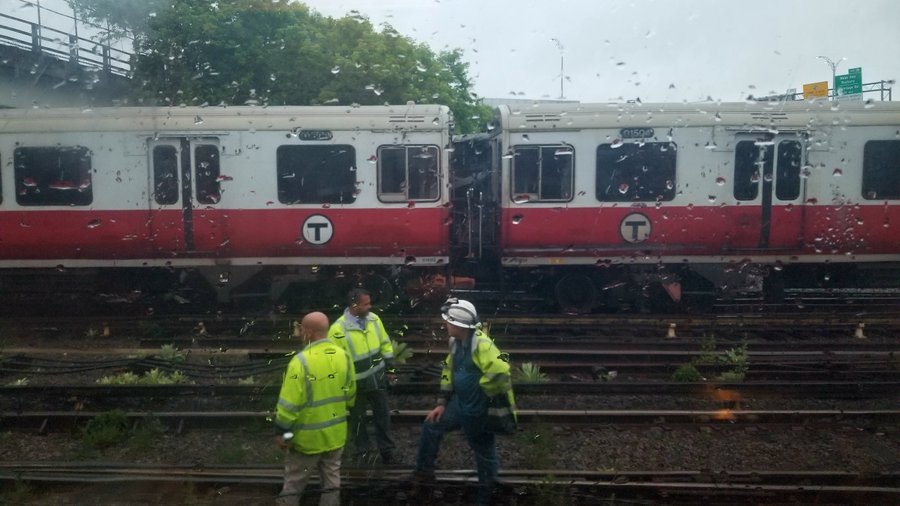 MBTA Derailed Train