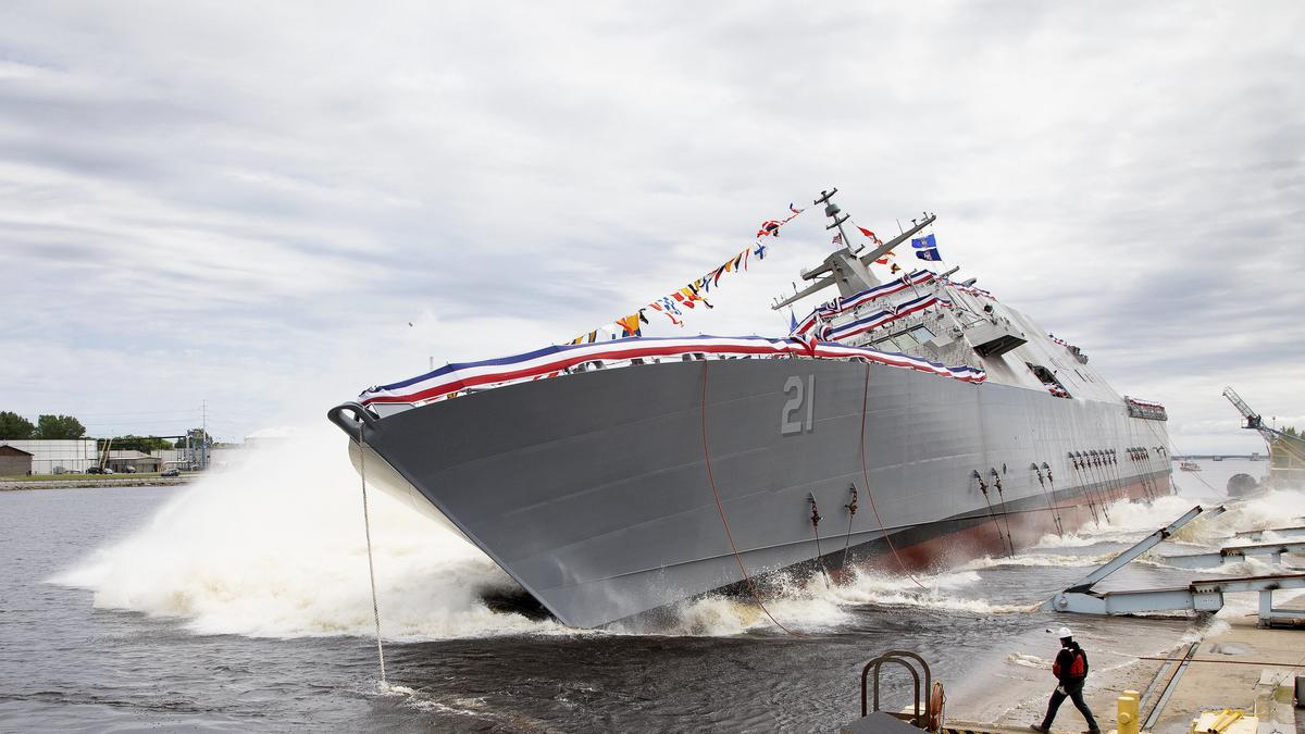 Lockheed-led team launches latest LCS - Washington Business Journal