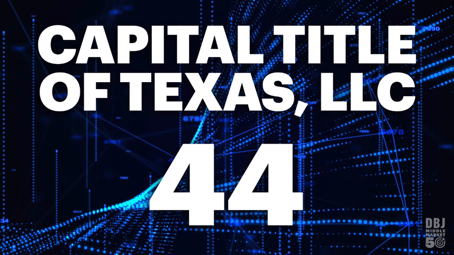 Capital Title of Texas continues impressive revenue growth - Dallas ...