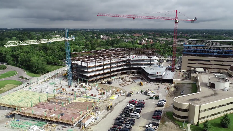 St. Elizabeth to place final beam in $140M cancer center - Cincinnati ...