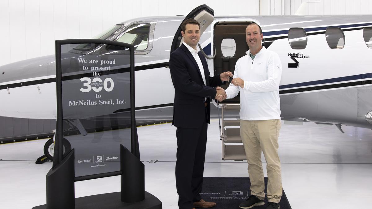 Textron Aviation delivers 300th Wichita-built CJ4 business jet ...