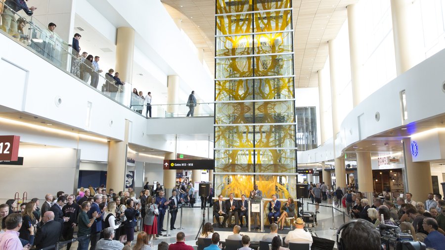 Sea-Tac International Airport Managing Director Lance Lyttle speaks in ...