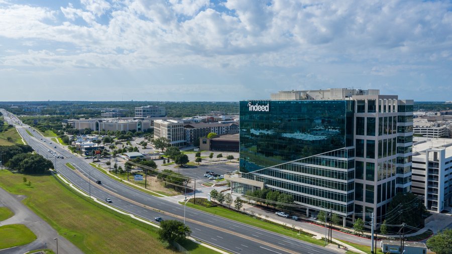 Indeed Domain office Exterior Drone