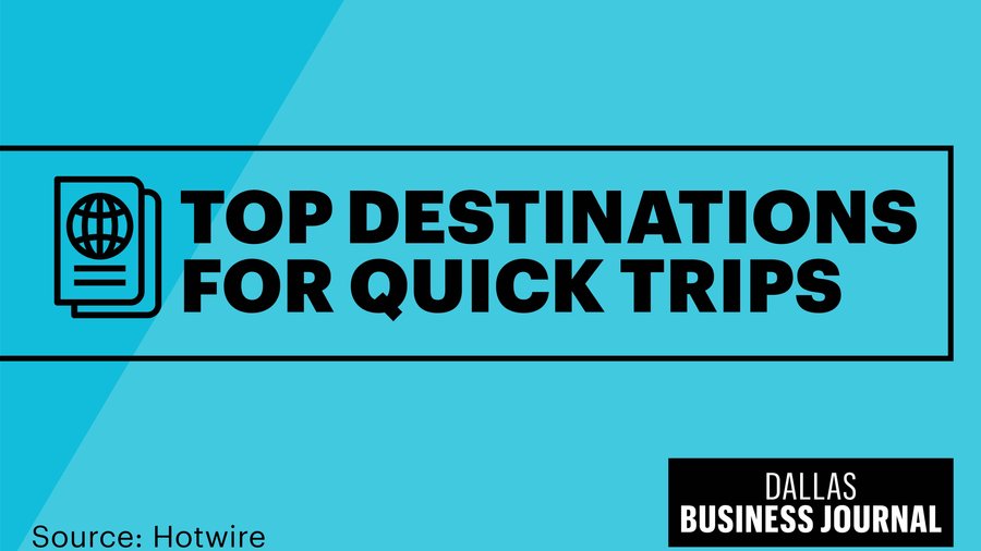 Three Texas cities picked for quick trip destinations - Dallas Business ...