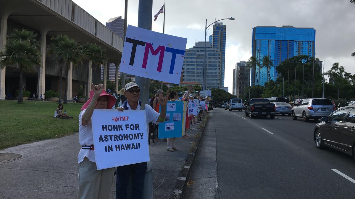 Hawaii businesses turn out for pro-TMT rally - Pacific Business News