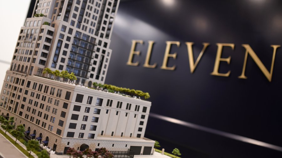 Ryan, Acadia top off Eleven condominiums, tallest residential building ...