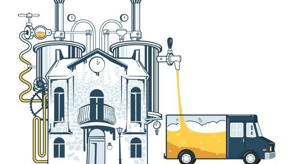Cartoon Beer Distributor