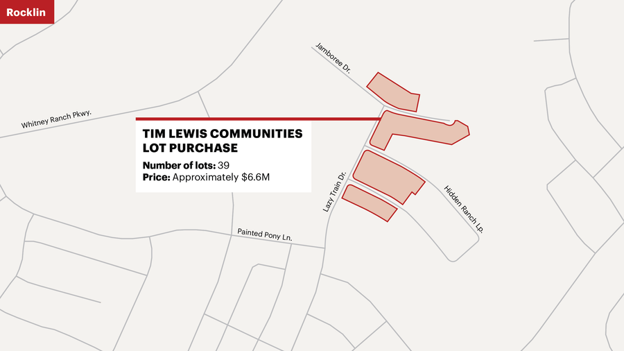 Tim Lewis Communities buys Rocklin lots - Sacramento Business Journal
