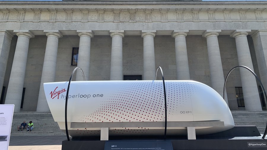 Virgin Hyperloop One test pod visits Ohio Statehouse - Columbus ...
