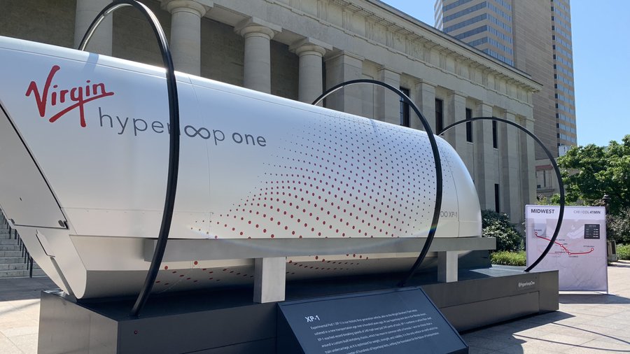 Virgin Hyperloop One test pod visits Ohio Statehouse - Columbus ...