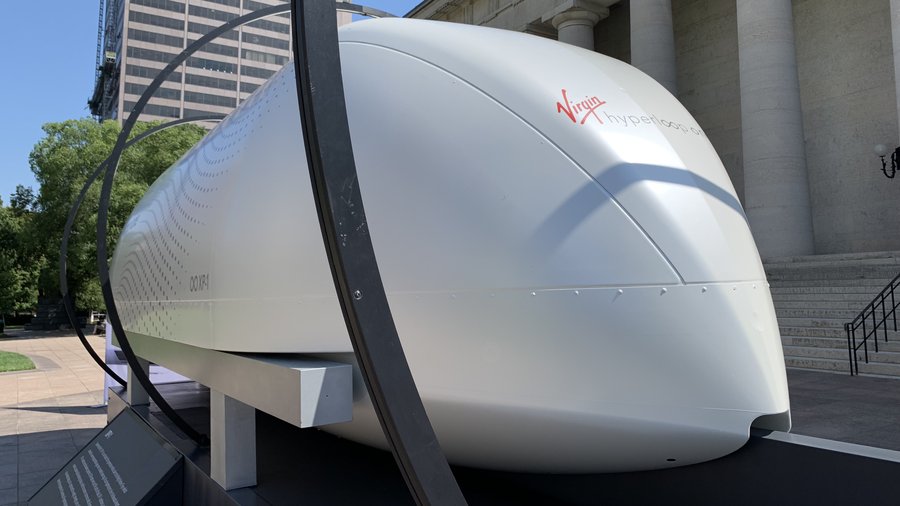 Virgin Hyperloop One test pod visits Ohio Statehouse - Columbus ...