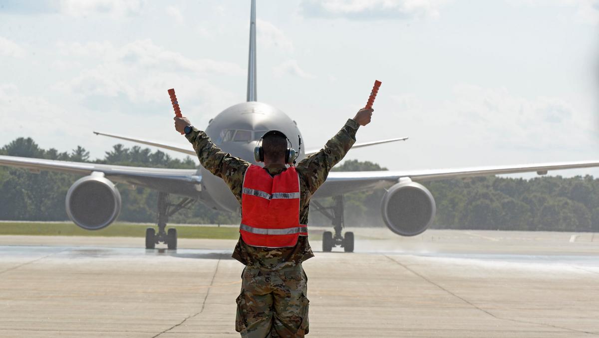 Pease Air National Guard Base gets first KC-46 aircraft refueling jet ...
