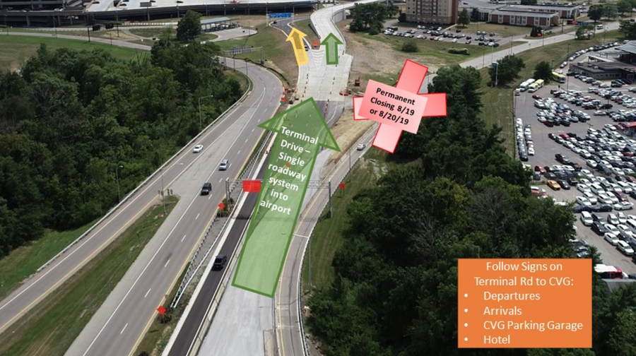 New road to CVG terminal opens - Cincinnati Business Courier