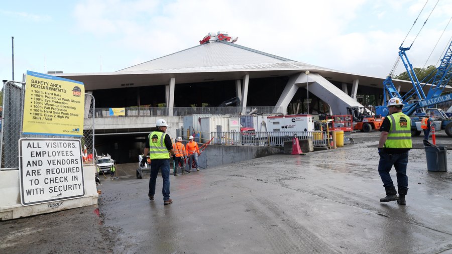 NHL Seattle hockey arena renovation remains on track - Puget Sound ...