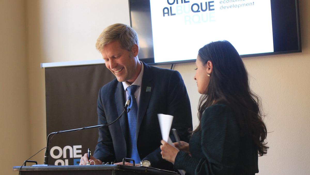 Tim Keller and Synthia Jaramillo unveil Small Business Office Downtown ...