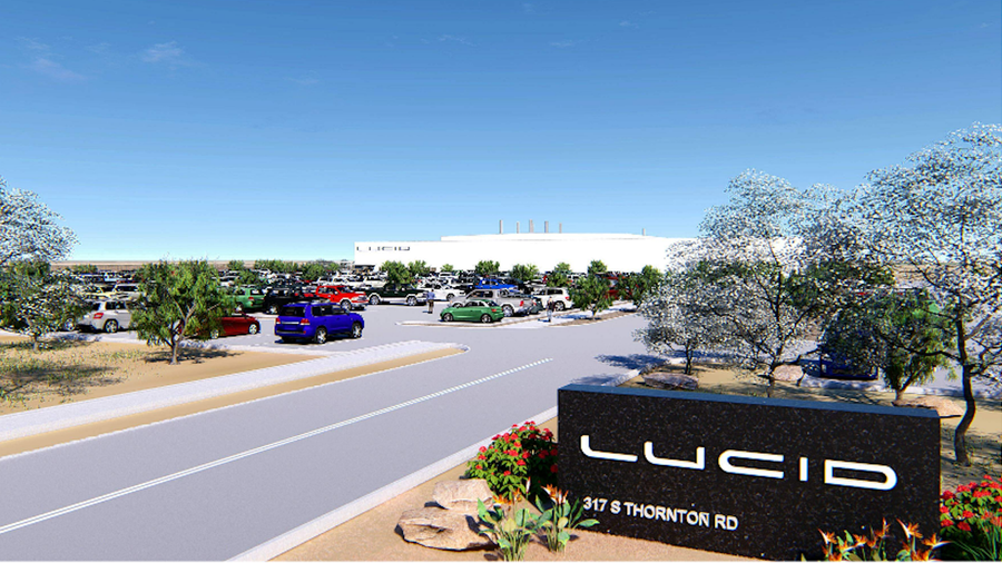 Lucid Motors gets site plan approval, begins hiring for Arizona plant ...