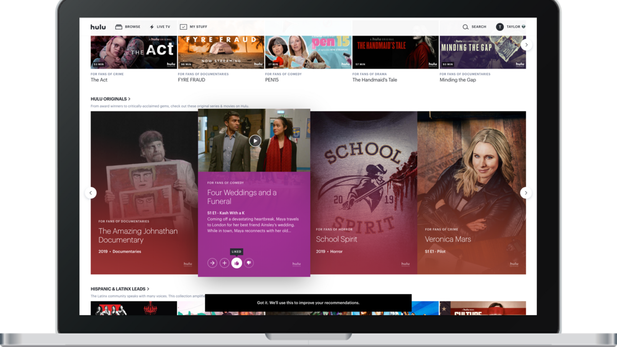 Hulu rolling out like/dislike buttons - L.A. Business First