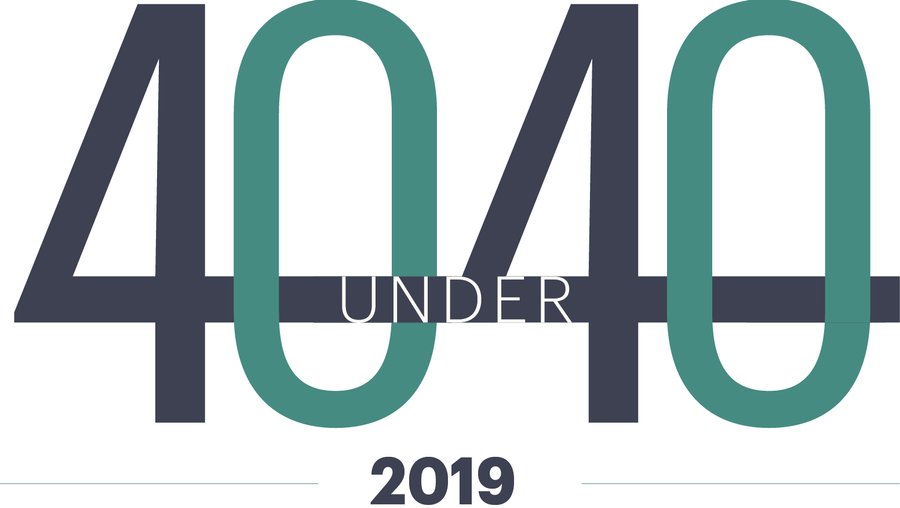 40 Under 40 logo