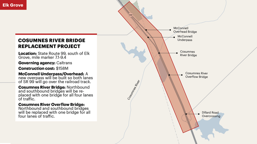 Caltrans begins Highway 99 Cosumnes River Bridge replacement ...