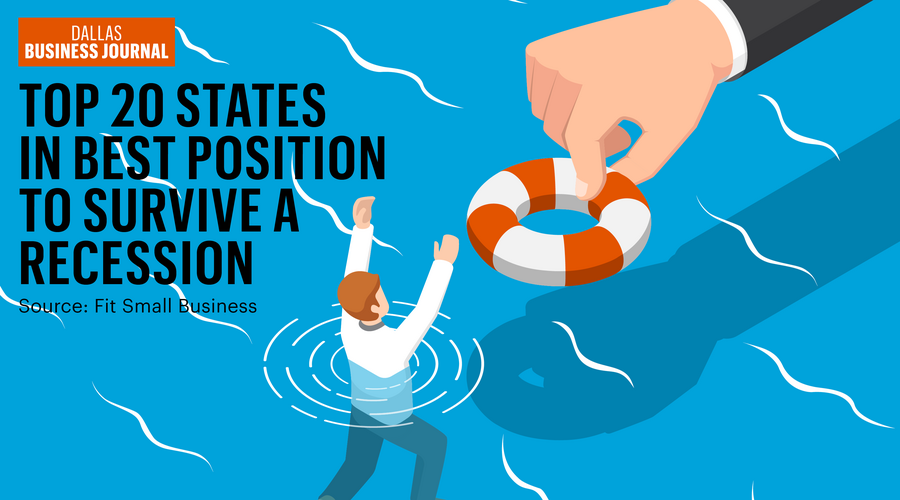 Top 20 states in best position to survive a recession - Dallas Business ...