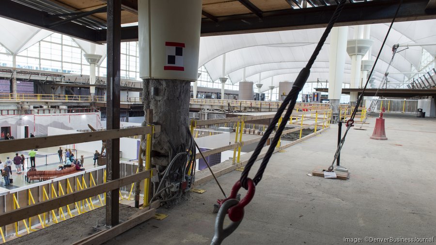Peek inside the construction areas of DIA's Great Hall project (Photos ...