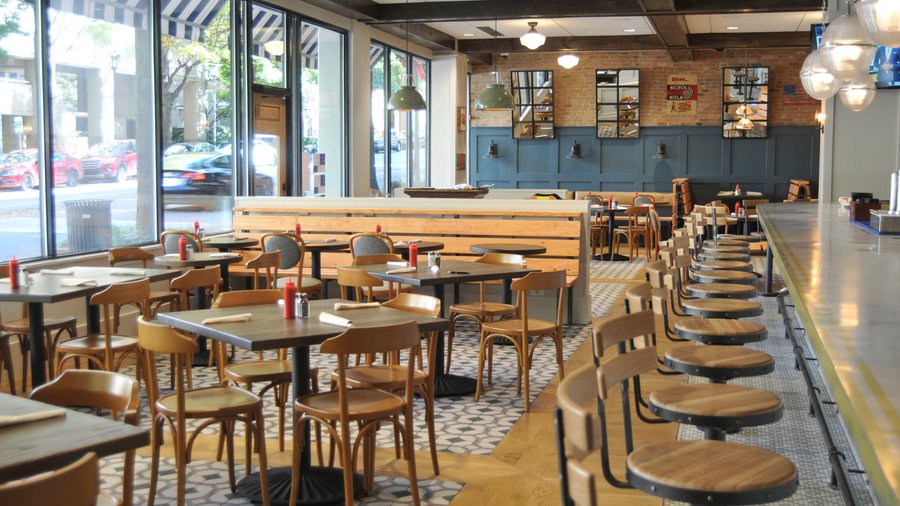 Folk art interior bar