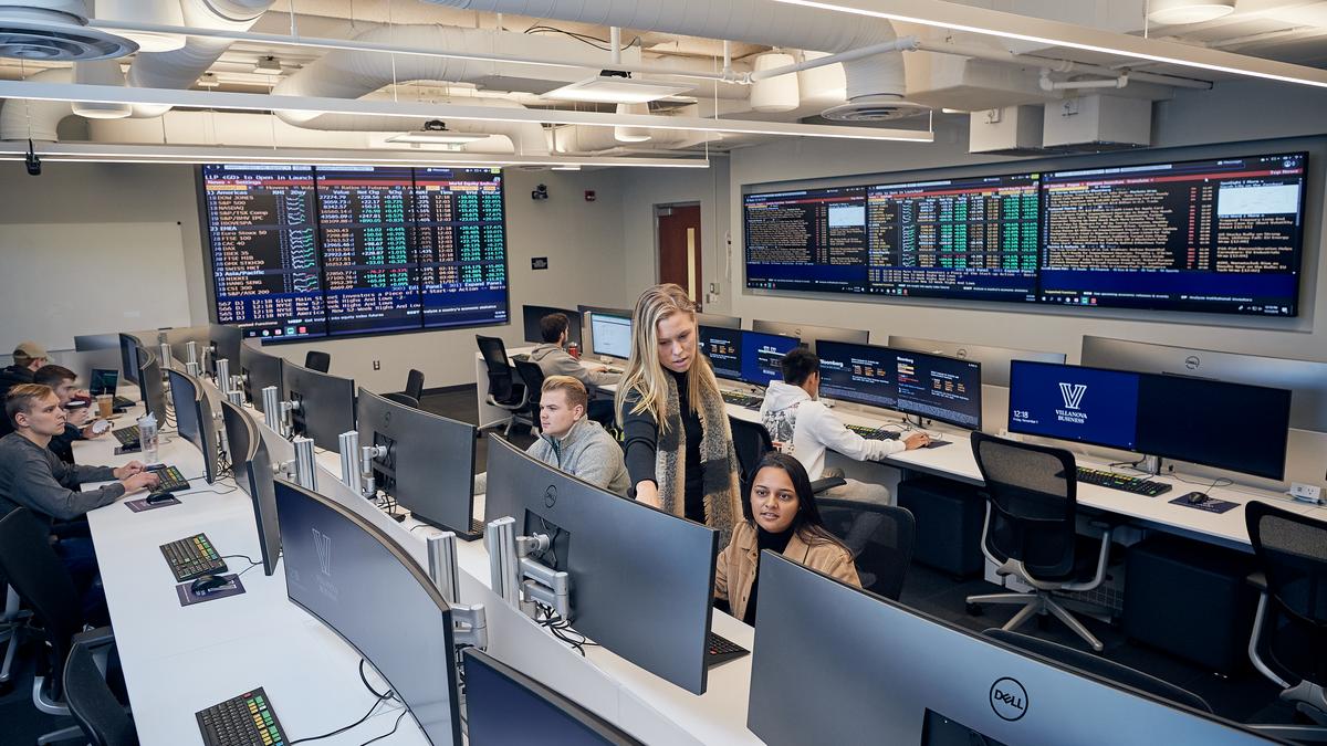 Inside Villanova School of Business' new $3M finance lab - Philadelphia ...