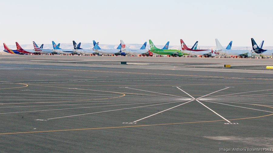Moses Lake airport property where Boeing stores dozens of 737 Max jets ...