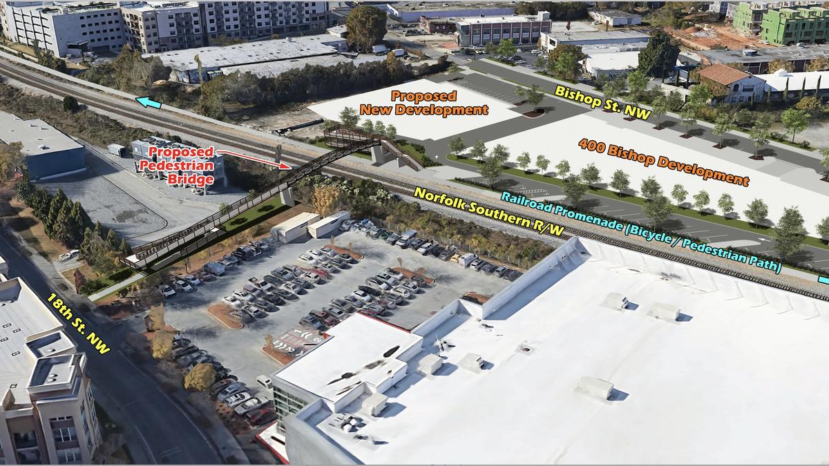 Atlantic Station pedestrian bridge has "momentum" - Atlanta Business ...