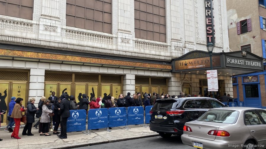 Hamilton's impact on restaurants near Forrest Theatre - Philadelphia ...
