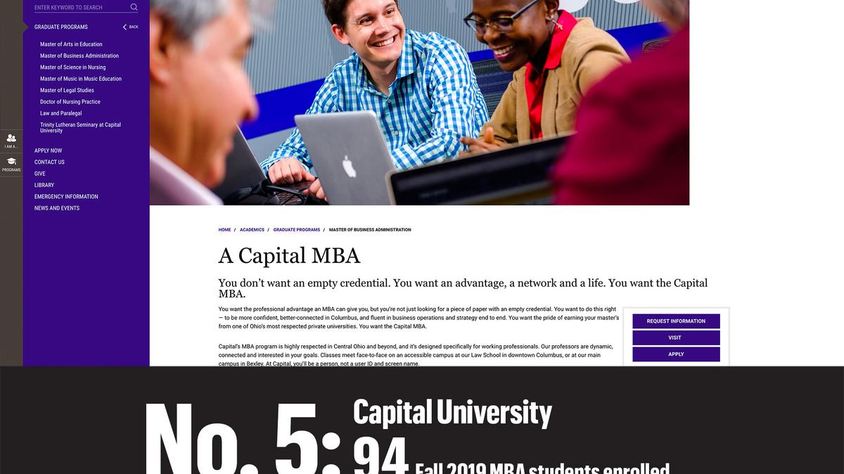 Largest Central Ohio MBA programs - Columbus Business First