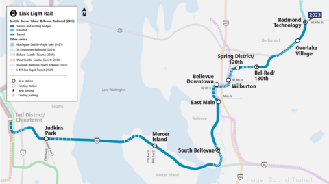 Sound Transit shows East Link light rail construction - Puget Sound ...
