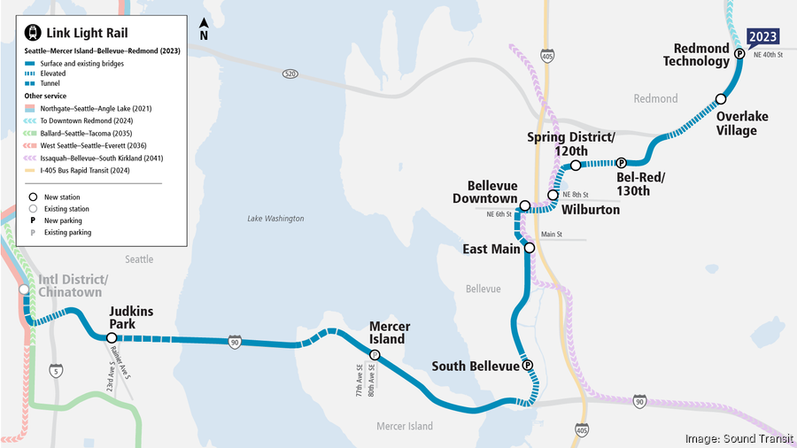Sound Transit shows East Link light rail construction - Puget Sound ...