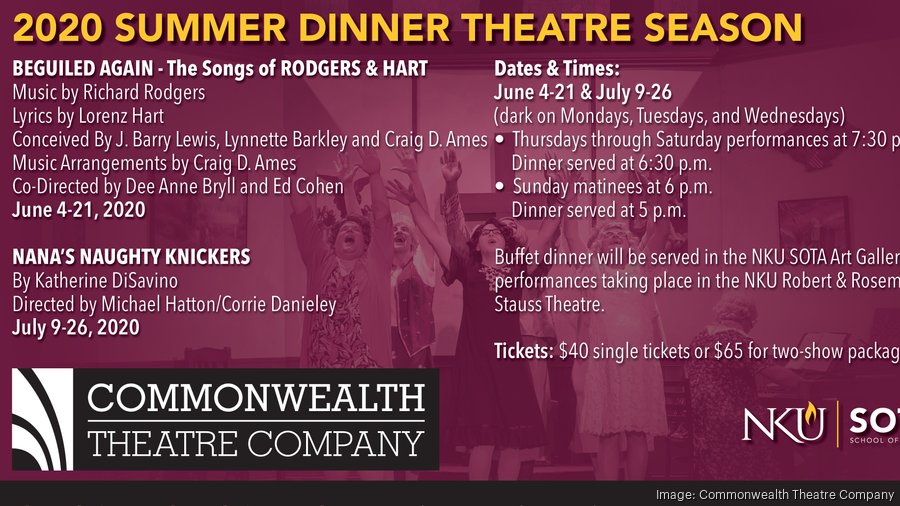 NKU unveils summer dinner theater season - Cincinnati Business Courier