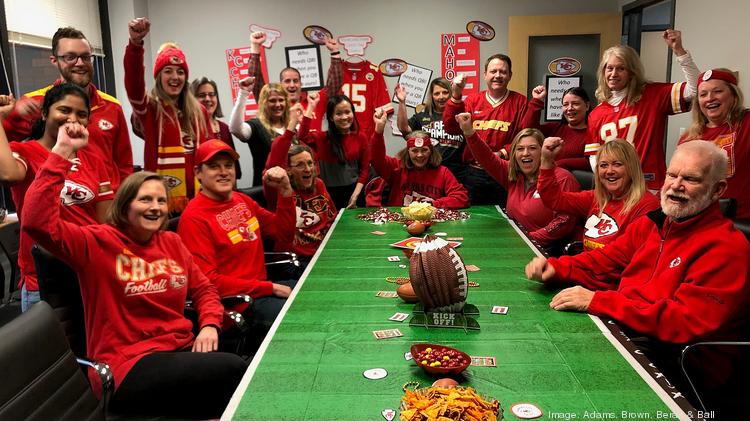 A special Super Bowl edition of Red Friday takes over KC offices ...