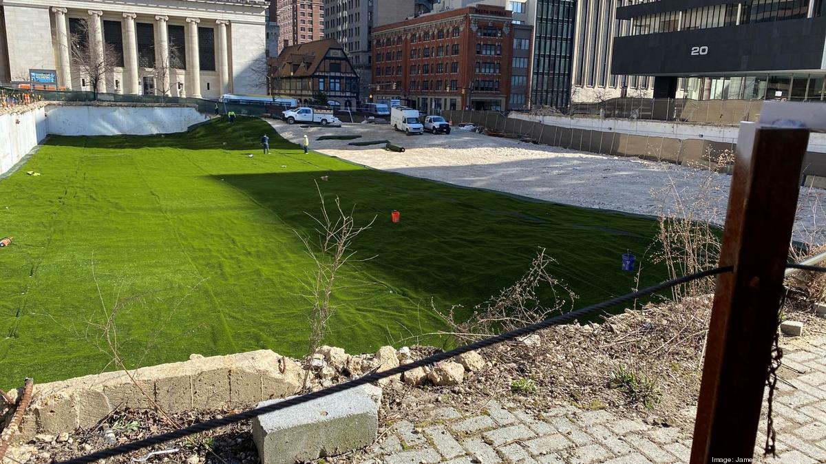 Old Mechanic Theater site getting a green makeover - Baltimore Business ...