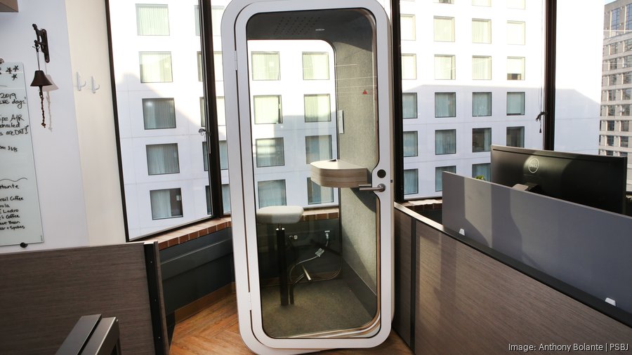Amazon installs phone booths in Seattle-area offices - Puget Sound ...