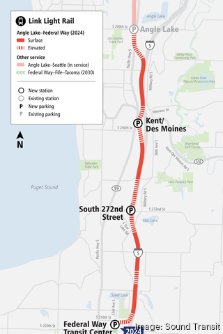 Sound Transit, Kiewit break ground on Federal Way Link light rail ...