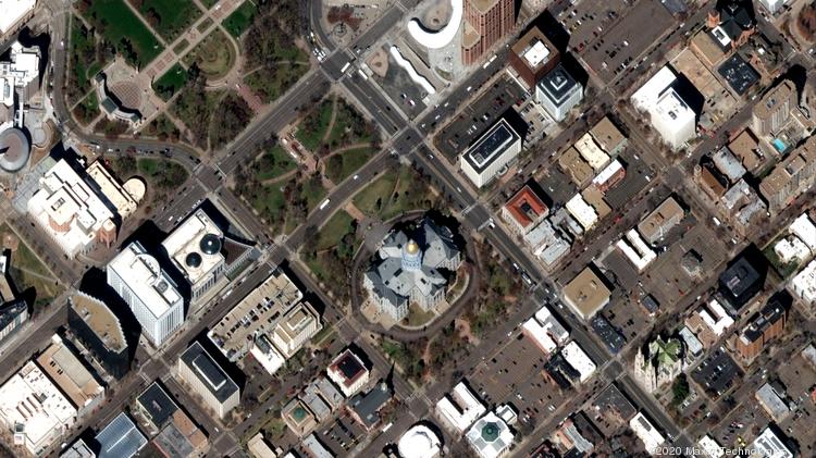 Maxar satellite images show impact of the COVID-19 pandemic on Denver ...