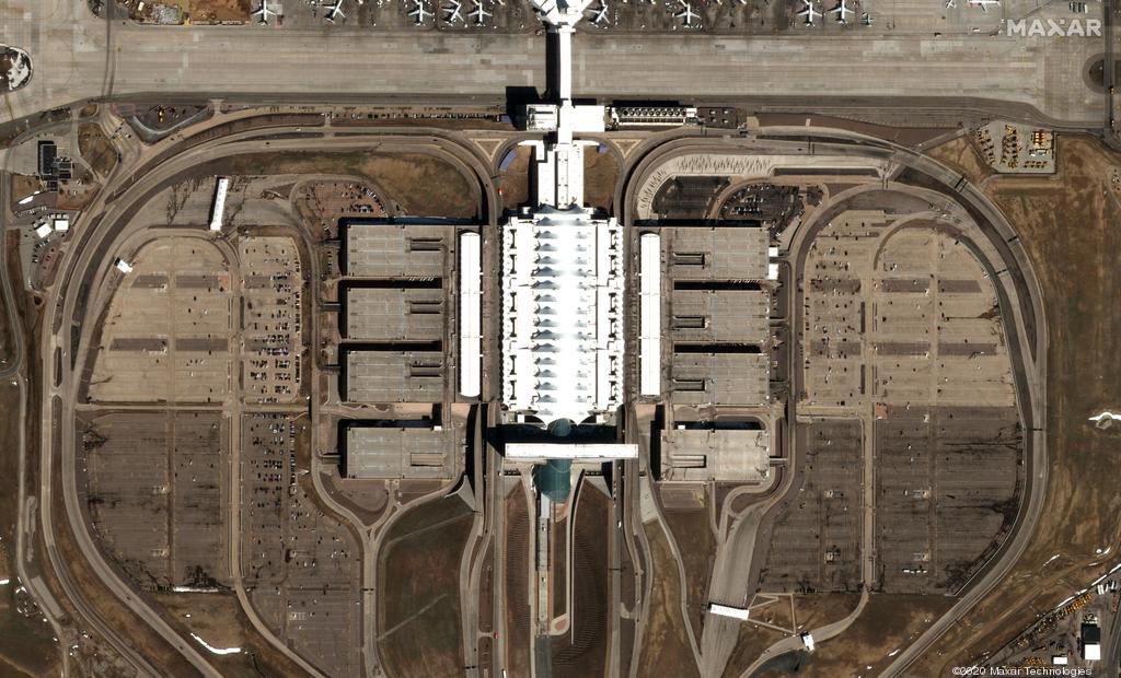Maxar satellite images show impact of the COVID-19 pandemic on Denver ...