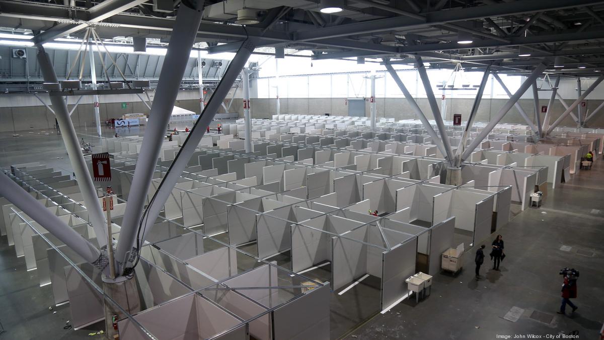 A look inside the new field hospital at the Boston Convention Center ...