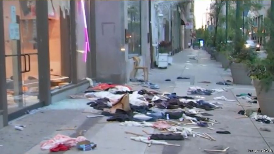 Philadelphia protests: Stores looted, at least 9 fires set, 109 ...