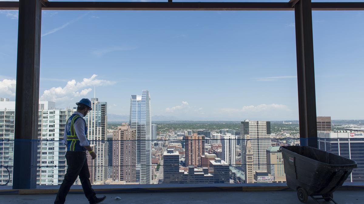 Check out the views from the top of Block 162, Denver's latest office ...