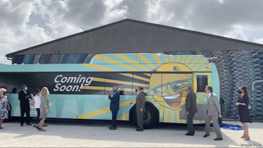 Pinellas bus rapid transit vehicle dubbed the 'SunRunner' - Tampa Bay ...