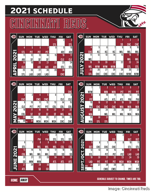 Reds 2021 schedule released - Cincinnati Business Courier
