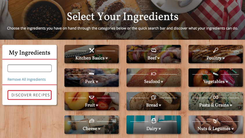Best Food Apps: Recipe Rack, An Ingredients-Based Recipe Search Engine ...