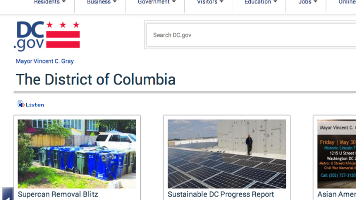 DC News: New Website for City Makes Some Smart Choices - Washington ...