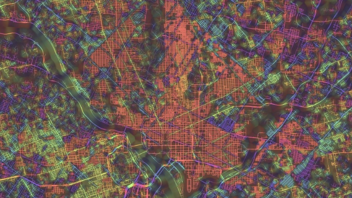 DC Maps: DC's Street Layout Gets Colored by Orientation - Washington ...