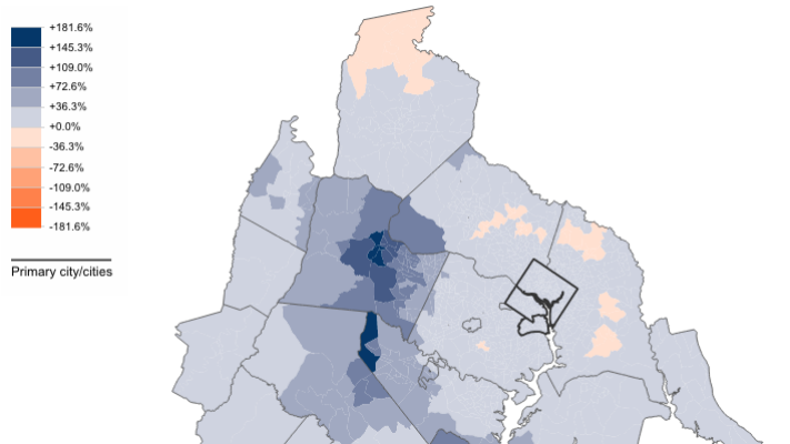DC Map: Local Counties With the Best Local Job Growth - Washington ...